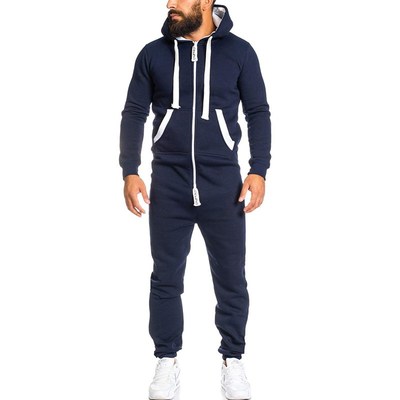 Men's Camouflage Pajamas Home Wear Long Sleepwear One Piece