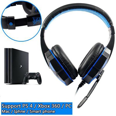 3.5mm Wired Gaming Headset Stereo Gamer Headphone For PS4 X