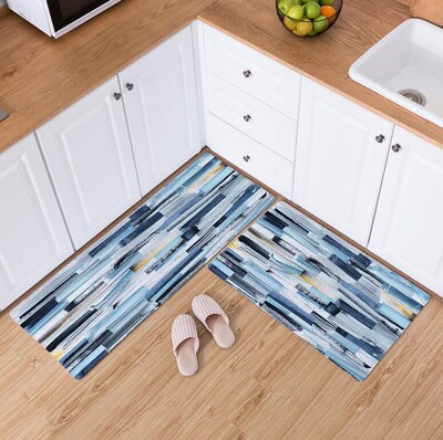 Kitchen Mat Cheaper Anti-slip Modern Geometric Area Rugs Liv