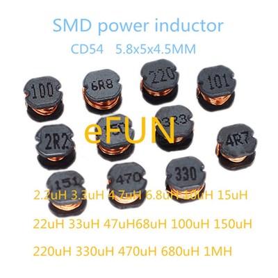 20PCS/BAG SMD Power Inductors CD54 5.8X5X4.5mm  47uH 68uH 10