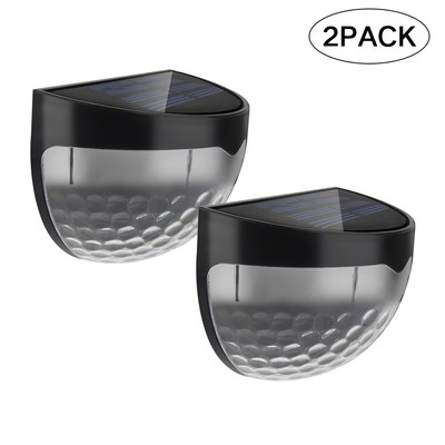 2PCS LED Solar Light Outdoor Lamp  Wall Light Waterproof Sol