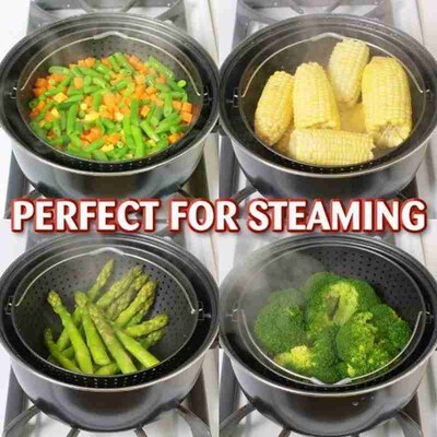 2 in 1 Cooking Pot with Built-in Strainer Rotary Water Pasta