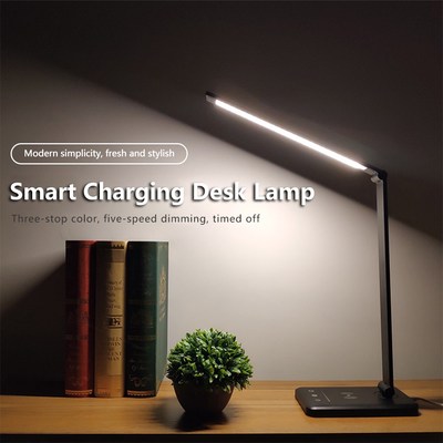 Wireless LED Desk Lamp Touch Bedside Table Lamp usb Foldabl