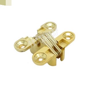 Golden cross dark hinge folding door hinge hidden invisible