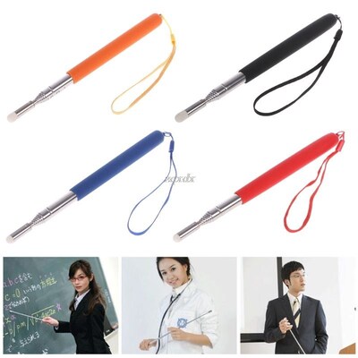 1M Stainless Steel Telescopic Teacher Pointer  Whiteboard Pe