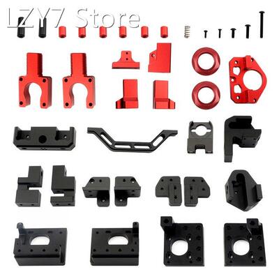 3D Printer Mount Frame Kit Black Red CNC Machined Metal Prin