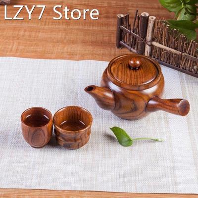 Chinese Style Nature Wooden Teapot Portable Coffee Tea Maker