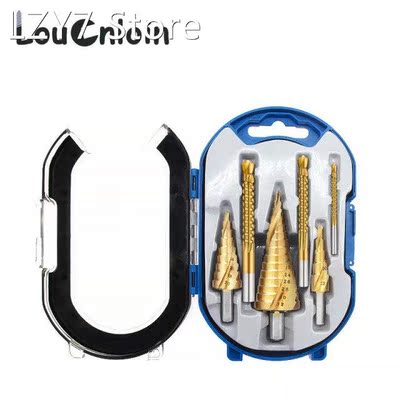 6pcs 4-12mm 4-20mm 4-32mm HSS Titanium Drill Bit Drilling Po