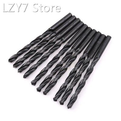 10pcs HSS 4241 High Speed Steel Twist Drill Bit Black Straig