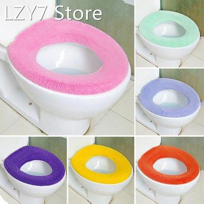 High Quality Warmer Toilet Washable Cloth Seat Cover Pads Ly