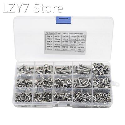 500pcs M3 M4 M5 Stainless Steel 304 Hexagon Socket Head Sock