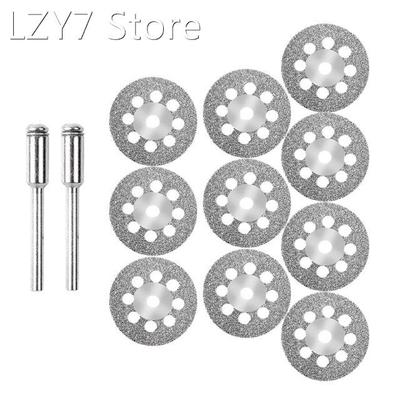 12 Pcs 22mm Diamond Cutting Wheels Rotary Tool Die Grinder M