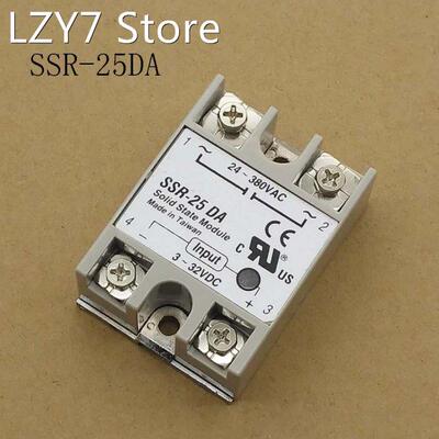 Solid State Relay SSR-25DA 25A 5-24VDC TO 24-380V AC SSR 25D
