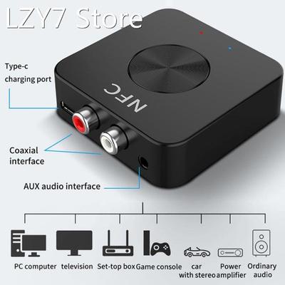 Bluetooth 5.0 Audio Receiver Transmitter AptX 3.5mm Jack Aux