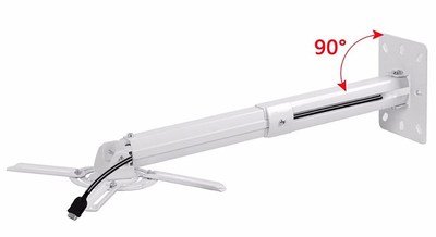 Universal Projector Ceiling Mount Bracket White Fits both fl