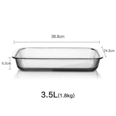 Toughened Pyrex baking tray family fish dish oblong