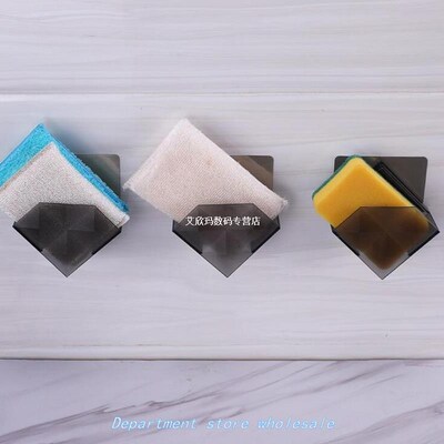 Kitchen Bathroom Drying Rack Toilet Sink Suction Sponges Hol