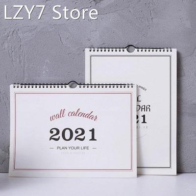 Wall Calendar Plan 2021 Simple Weekly Monthly Planner Agenda