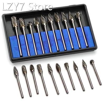 Abrasive Tool 10pcs Tungsten Carbide Rotary Point Burr Elect