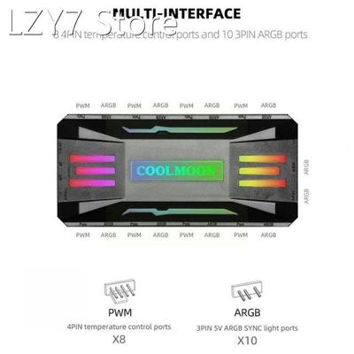 RGB Remote Controller 4Pin PWM 5V 3Pin ARGB Cooling Fan New