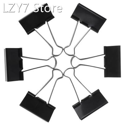 6pcs Metal Binder Clips Paper Clip 51mm Office Learning Supp