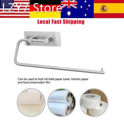 Toilet Paper Holder Rustproof Stainless Steel 3M Self-adhesi