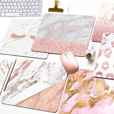 Mairuige Keyboard-Mat Mousepad Computer Marble Desktop Rose-