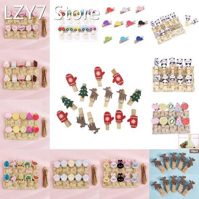 10pcs/pack Girl Heart Net Red Clothespin Craft Decoration Cl