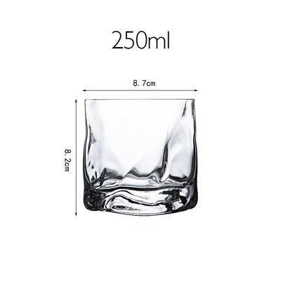 Whisky Glass Crumple Whiskey Tumbler Glasses Irregular Folds