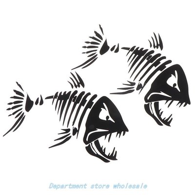 2pcs New Fish Teeth Mouth Stickers Graphics Accessories for
