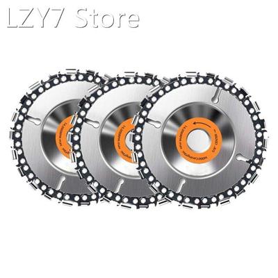 3Pcs Wood Carving Disc 4 Inch 22-Teeth Steel Chainsaw Blade