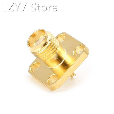 10pcs SMA Female Chassis Panel Mount 4 Hole Post Terminal RF