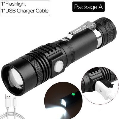 12000LM Super Bright Led flashlight SB Rechargeable Flashlig
