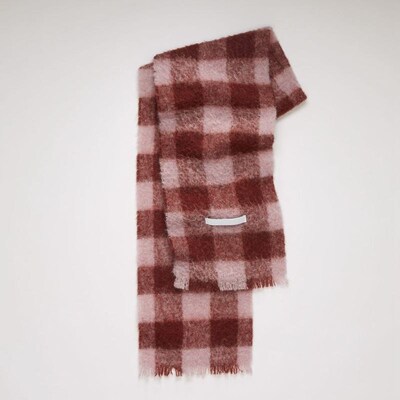 winter cashmere plaid scarf for women warm thick wrap shawl