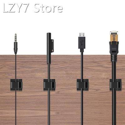 10 Pcs Glue Self-adhesive Wire Clip Fixer Holder Cable Holde