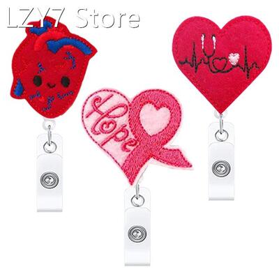 3 Pcs Retractable Badge Reels Clip Badge Holder with Alligat