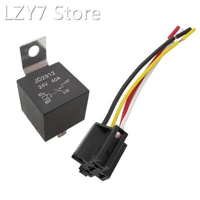 1Pcs JD2912 Waterproof Automotive Relay 24V 40A 4 Pin Car Re