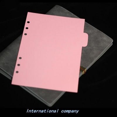 5pcs/set binder dividers a6 subject index divider for notebo