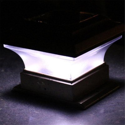 Outdoor Garden Solar Light 28LEDs Post Deck Cap Square Fence