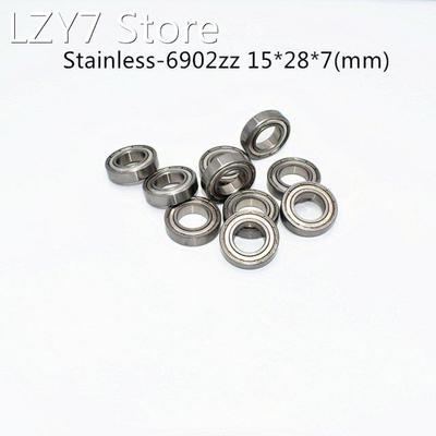 Stainless steel bearing 10PCS S6902ZZ 15*28*7(mm) free shipp