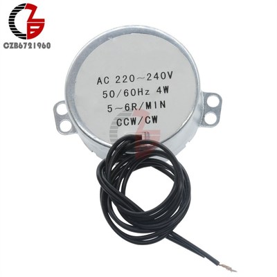 AC 220-240V 50/60Hz Synchronous Motor 5-6RPM Robust Torque 4