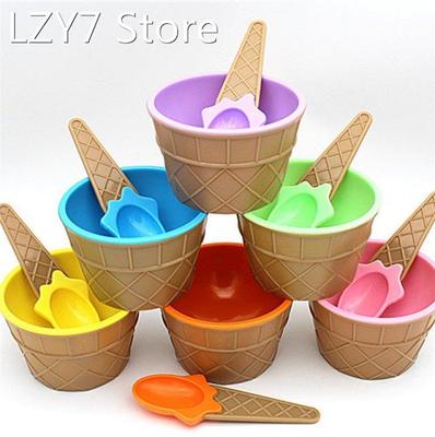 1PC Kids Ice Cream Bowls Ice Cream Cup Couples Bowl Gifts De
