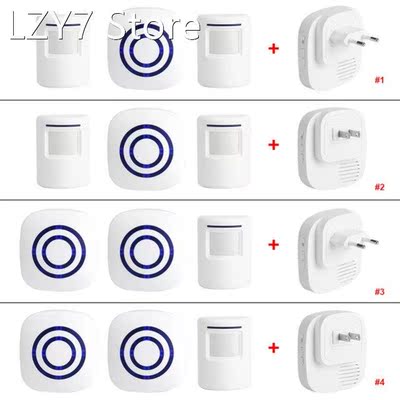 110V-240V Wireless Doorbell PIR Infrared Sensor Motion Detec