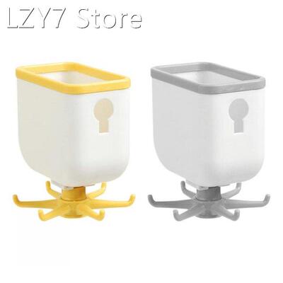 Wall Mount Key Holder with 360 Degrees Rotated Kitchen Hooks