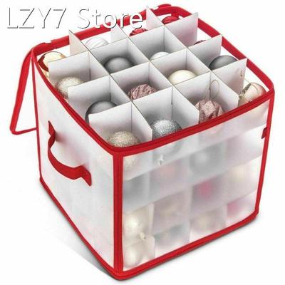 64 Baubles Storage Box Christmas Xmas Tree Decoration Organi
