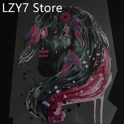 875A Horse Iron On Patch DIY Heat Transfer Sticker Applique