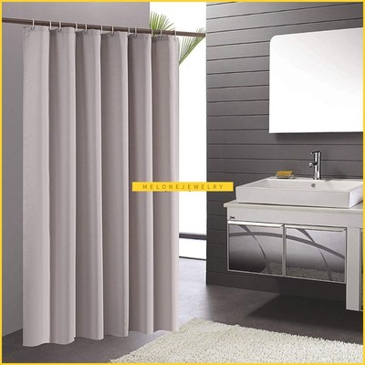 FRIDAY Europe Linen-Like Fabric Shower Curtain Grey hicken