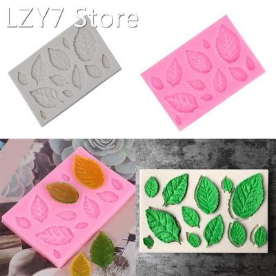 DIY leaf turning sugar cake baking liquid silica gel mold si