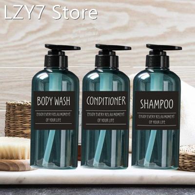 6pcs Bathroom Lotion Dispensed Empty Bottle Shampoo Shower G