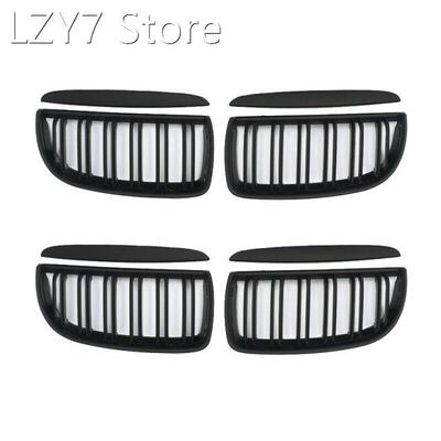 2X Front Bumper Kidney Grill Replacement Dual Slat Grilles f